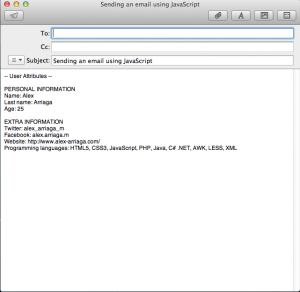 How to send an email using JavaScript / jQuery and the mail client (it ...